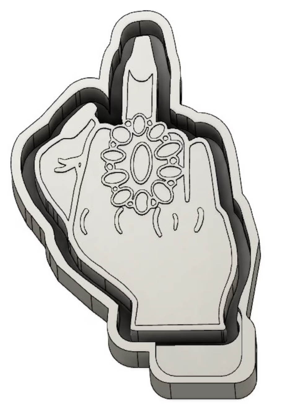 Turquoise Ring Middle Finger Mold | Little Arrow Creations